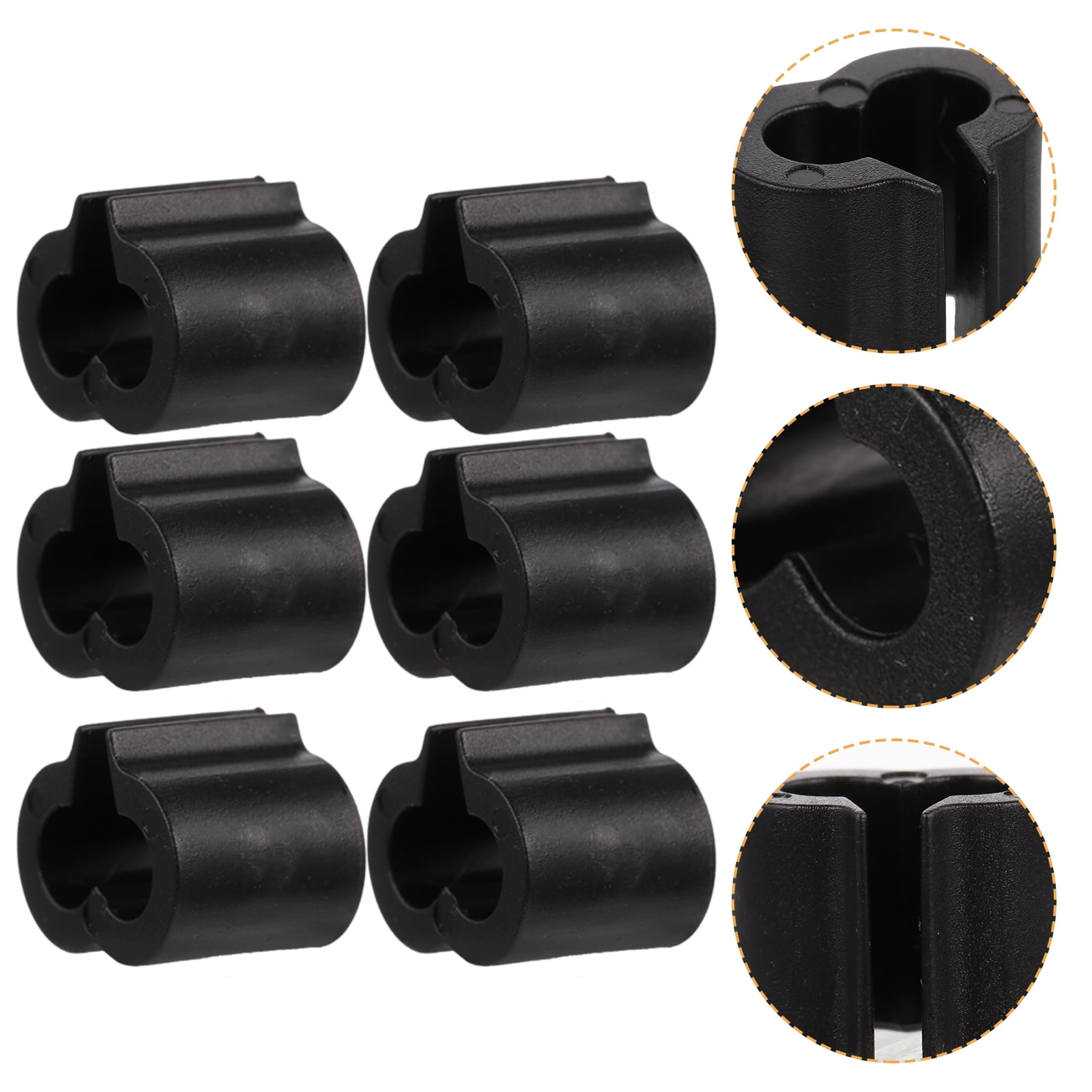 Ifundom 100Pcs Black Plastic Furniture Feet Caps Chair Leg Protectors ...