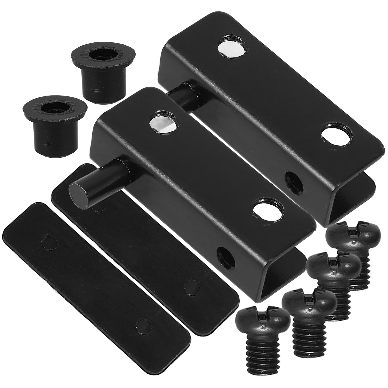 Anti-slip Nozzle Glass Cabinet Door Clip 3.80X2.30X1.00CM Black ...