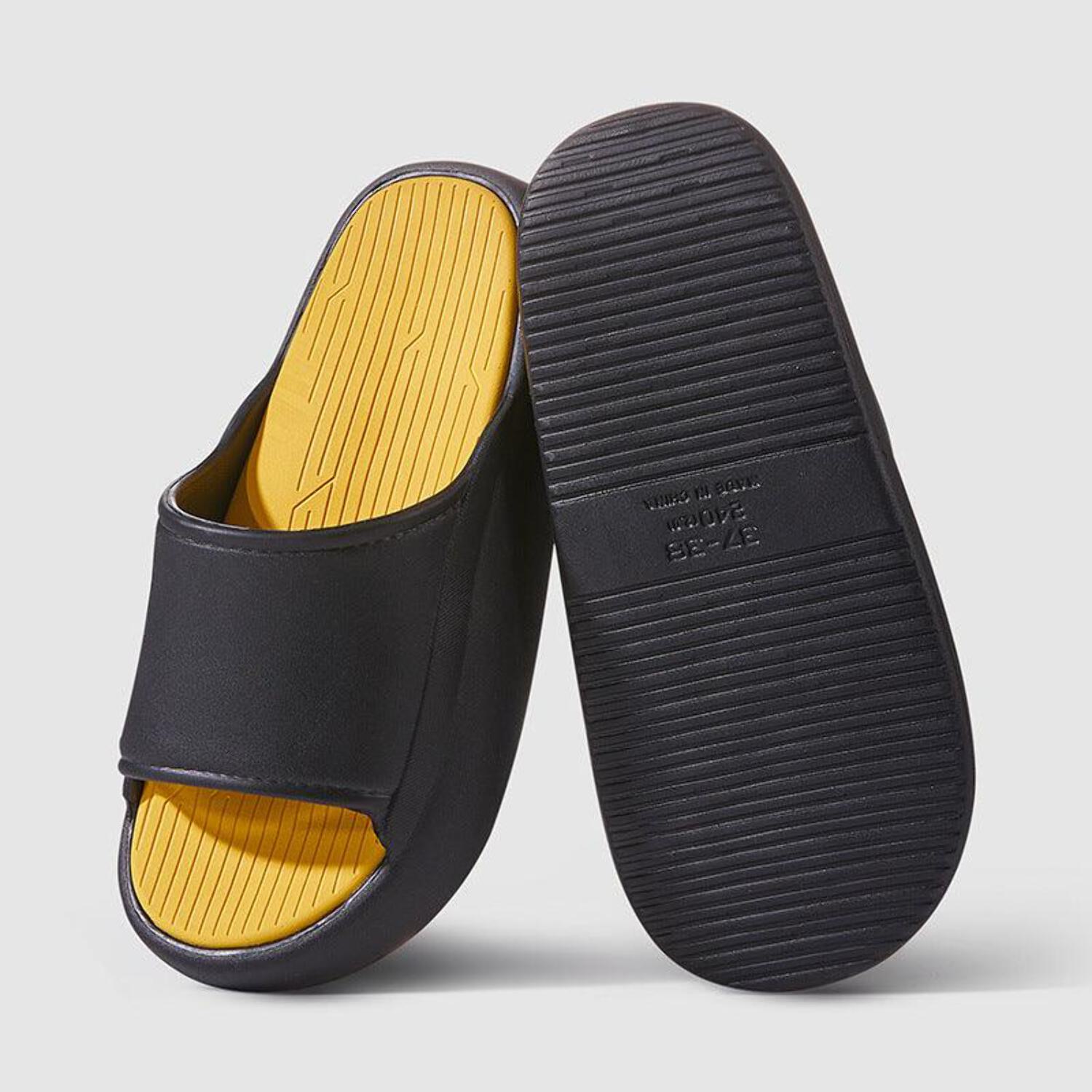 Anti-slip Thick Bottom Feces Feeling Couple Slippers - Walmart.com