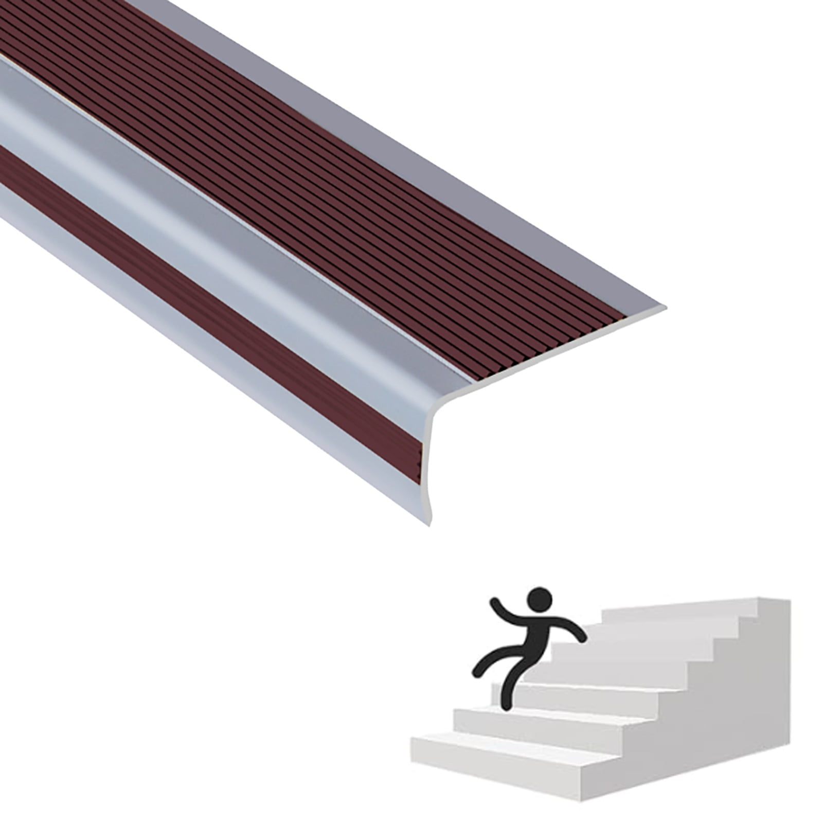 Anti slip stair strips, Stair Edge Molding, Self Adhesive Stair Edge ...