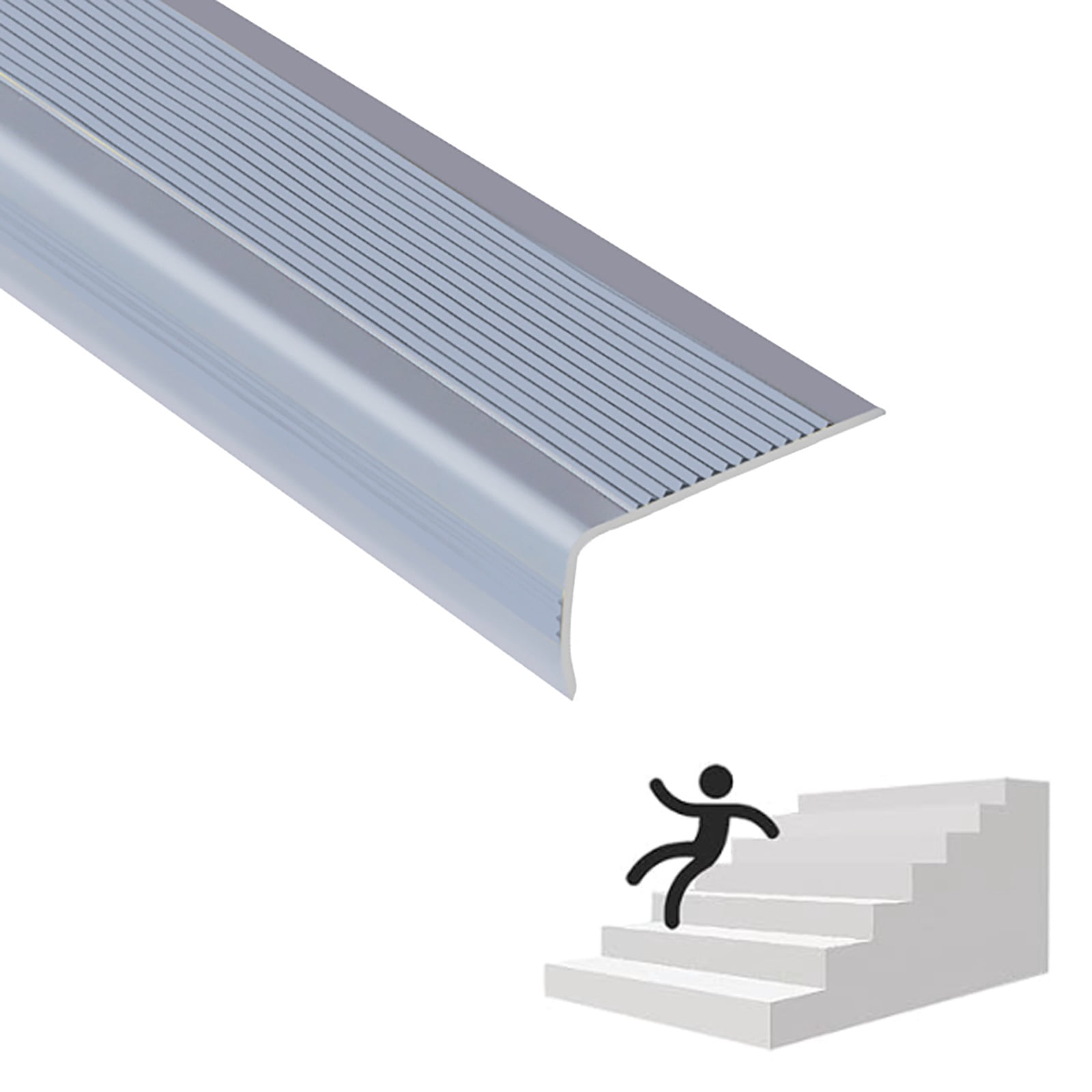 Anti slip stair strips, Stair Edge Molding, Self Adhesive Stair Edge ...