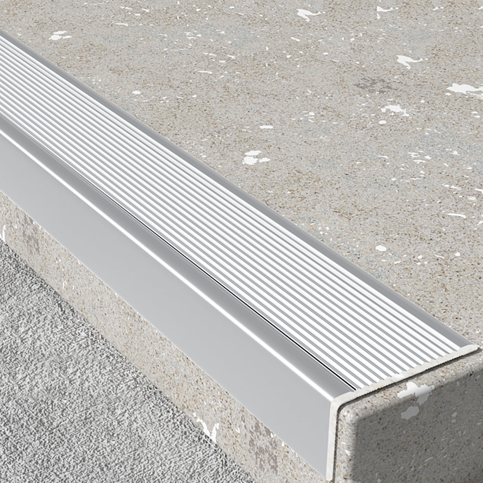 Anti slip stair strips, Stair Edge Protector, L-Shaped Aluminum Alloy ...
