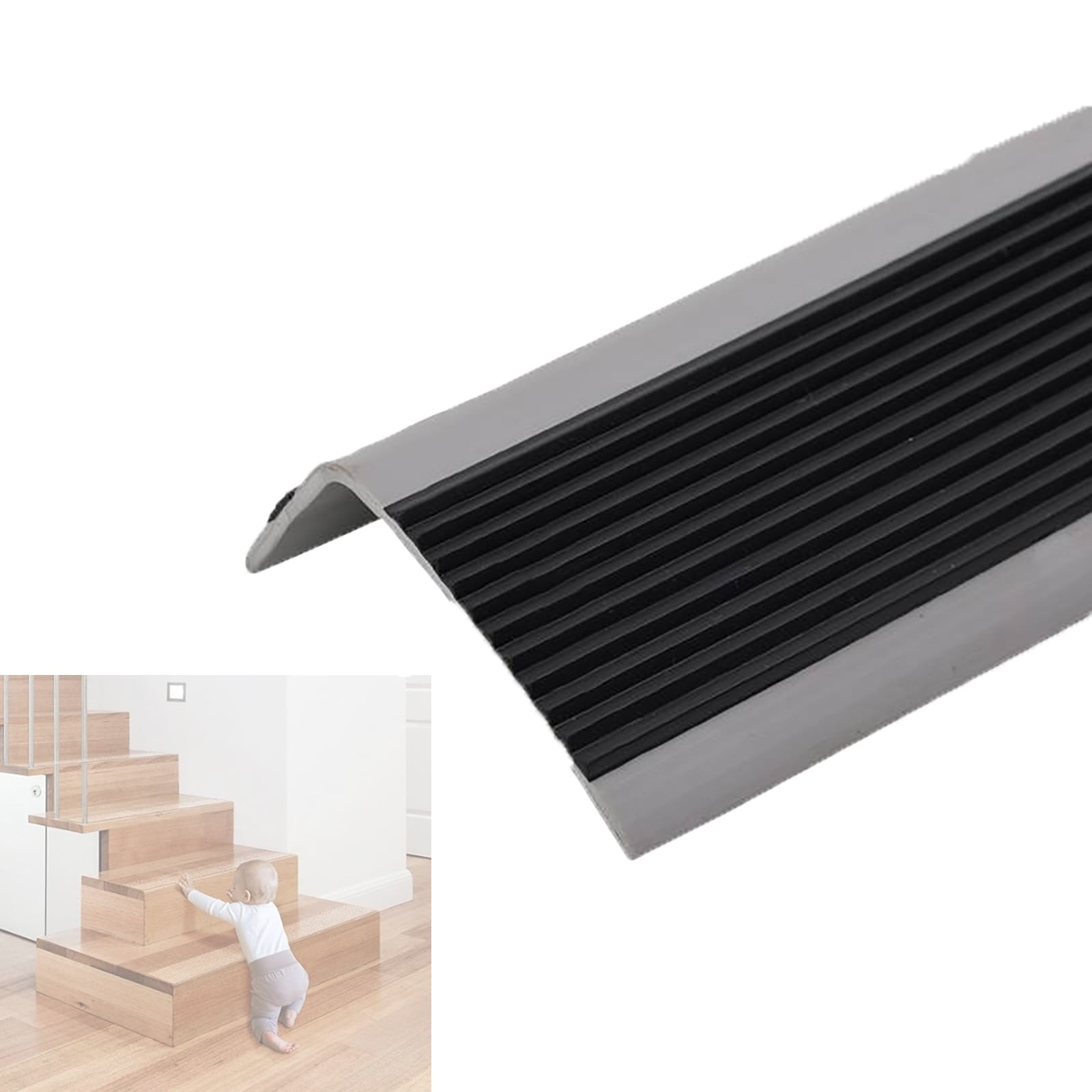 Anti slip stair strips, Stair Edge Protector, Self-Adhesive Step Edge ...