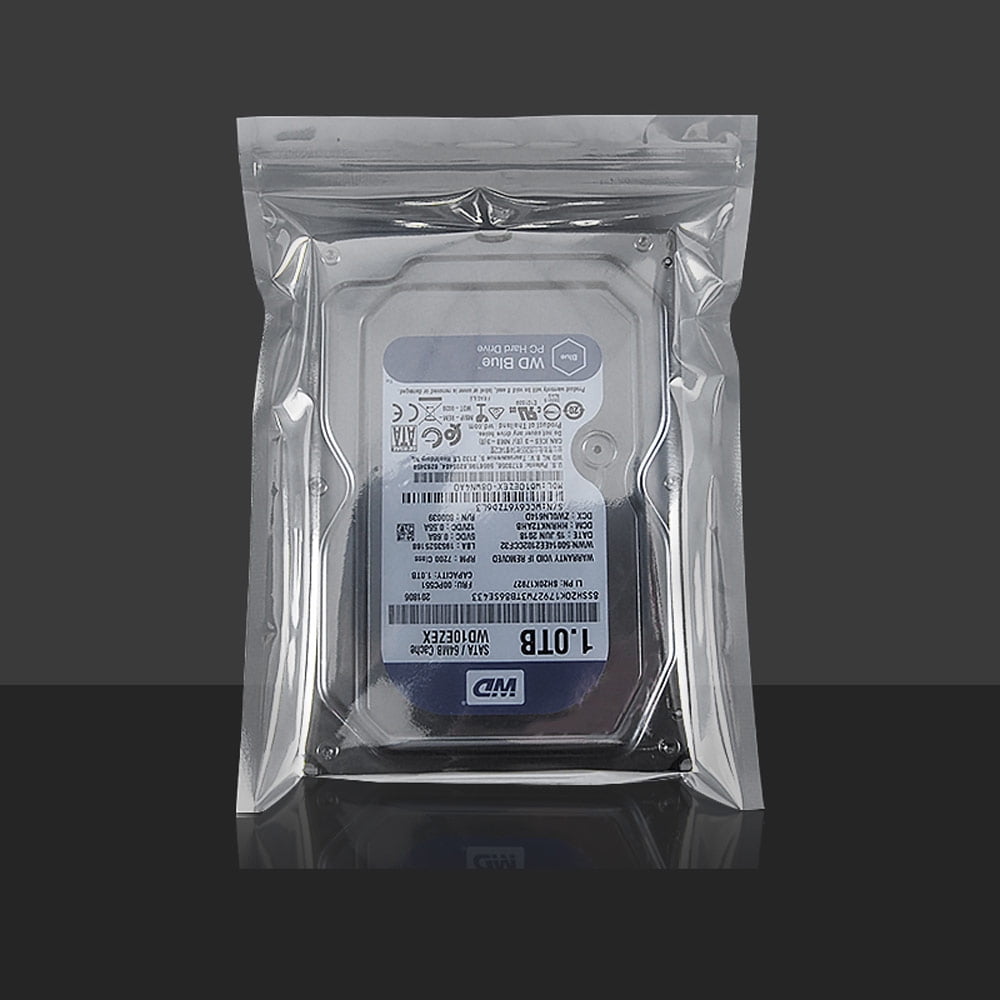 Anti-static resealable zipper shielding hard disk electronic product ...