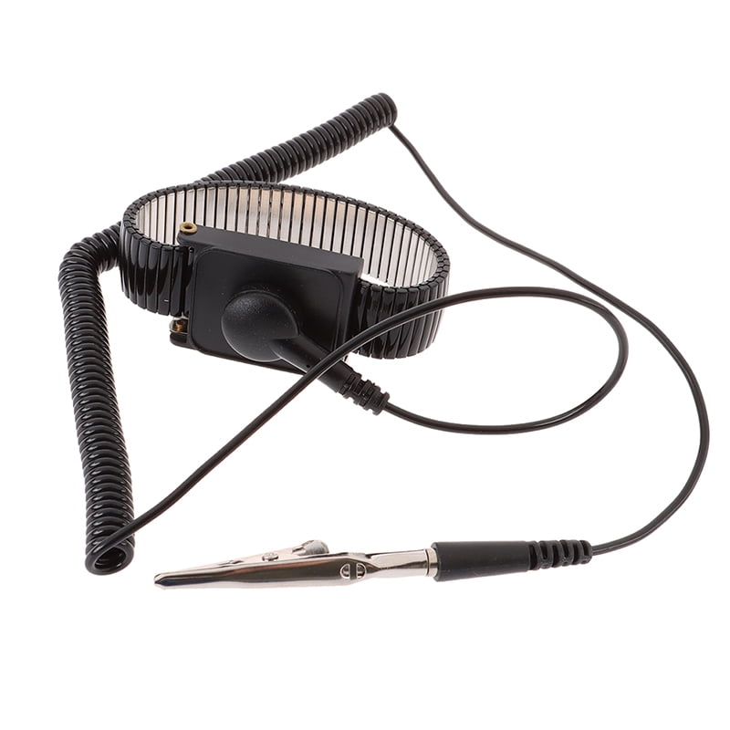 Anti static work wrist strap ESD adjustable discharge belt ground metal ...