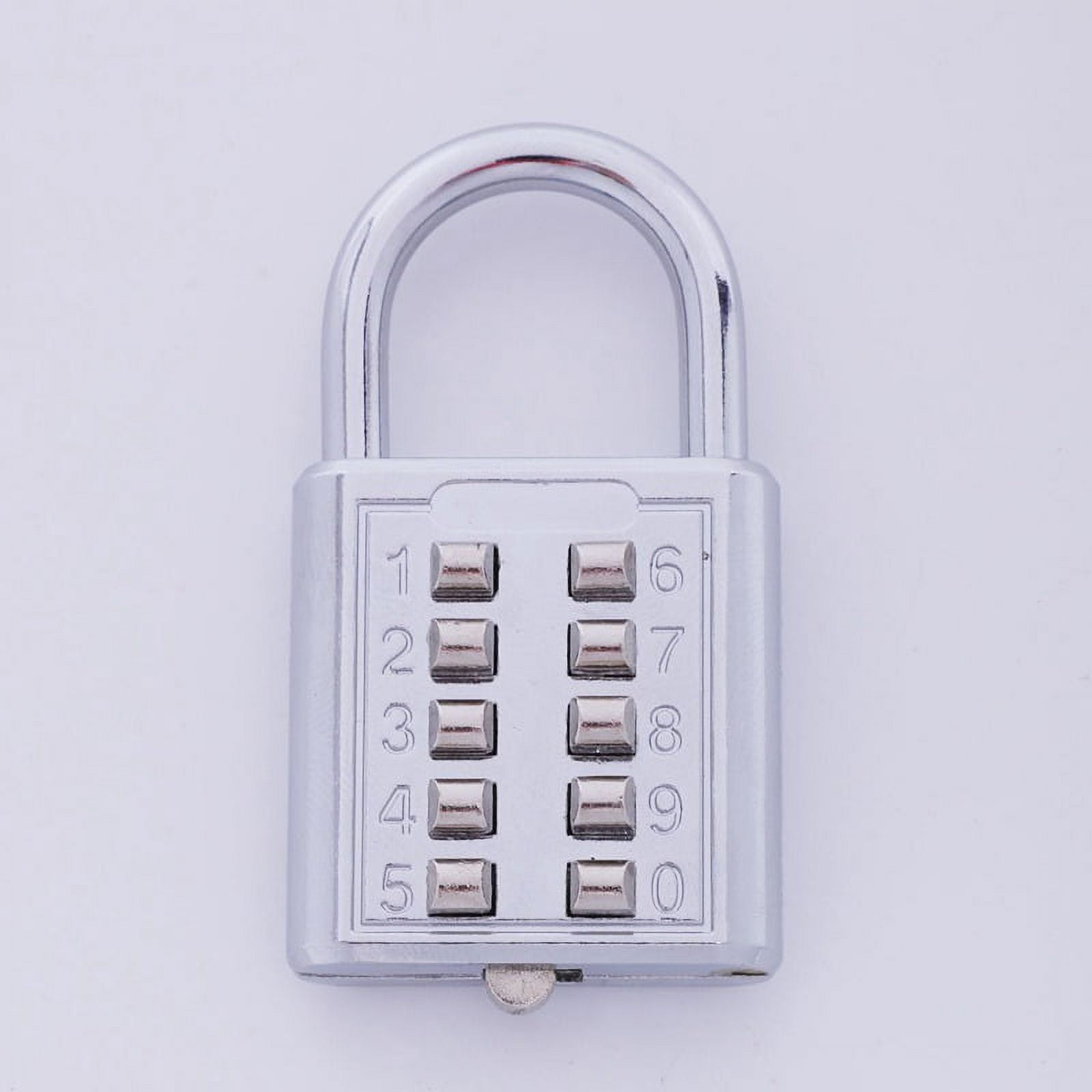 Anti-theft Button Combination Padlock Digit Password Lock Zinc Security ...