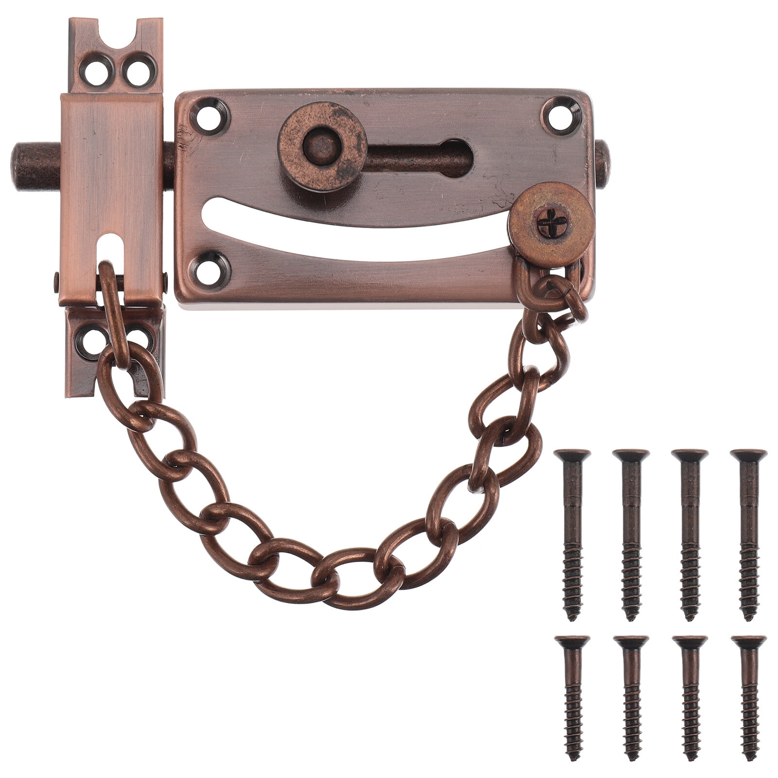 Raindrops Security Door Chain Lock Coffee 1Pack 3.2x1.7in - Walmart.com