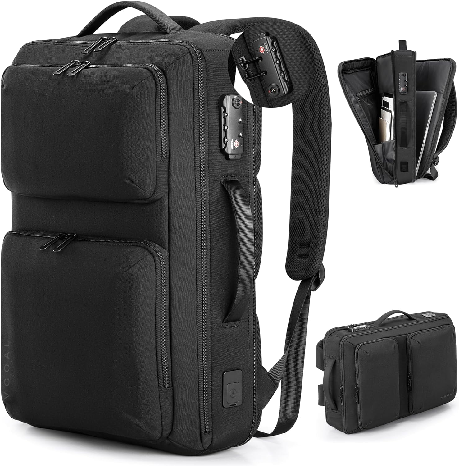 Anti theft Laptop Backpack - Business Slim Travel Backpack With Lock ...