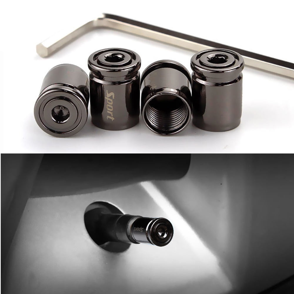 Anti-theft Sport Tire Valve Caps Durable Aluminium Alloy Valve Stem ...
