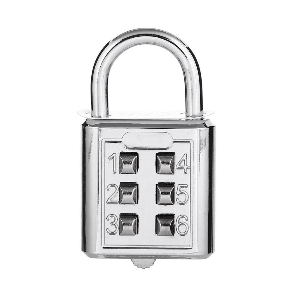 Anti-thieft Lock 6 Digit Key Combination Lock Code NEW Keyed Code Locks ...