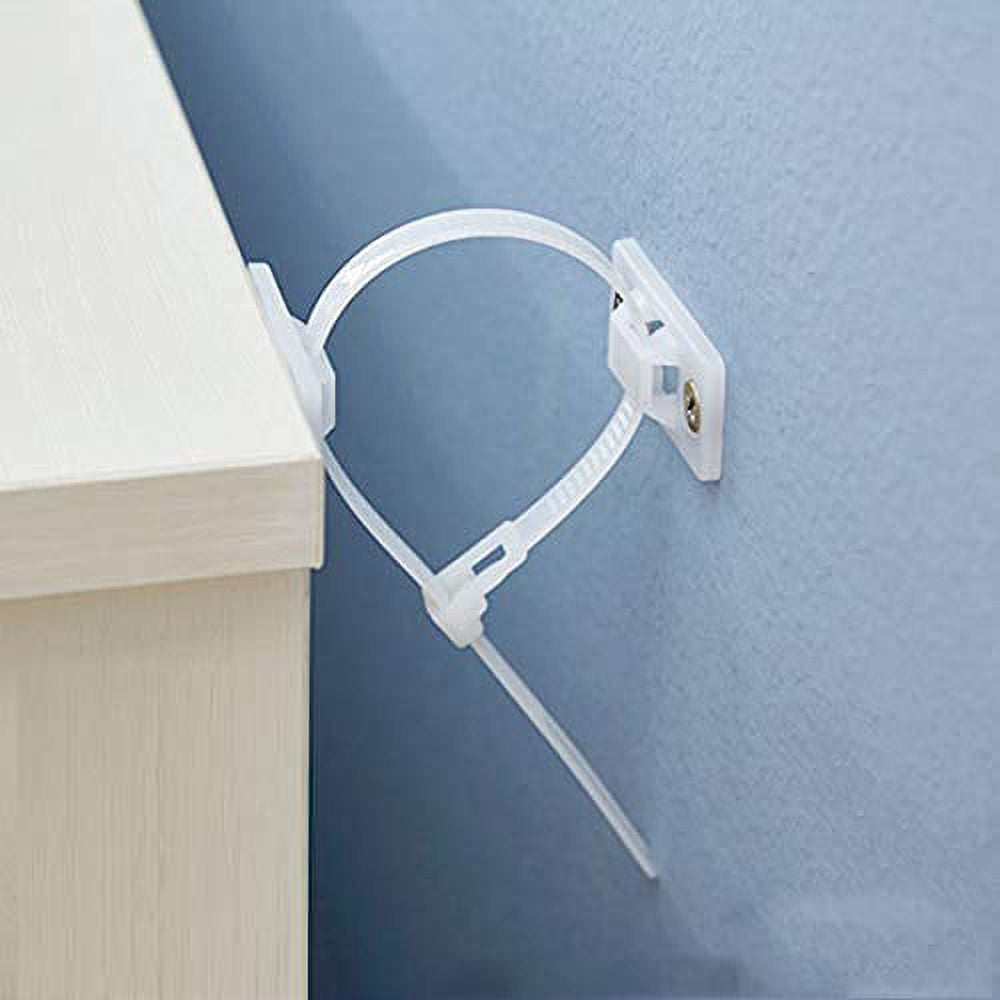 Anti-tip Furniture Wall Anchor Straps for Dresser or Bookshelf(4 Pack ...