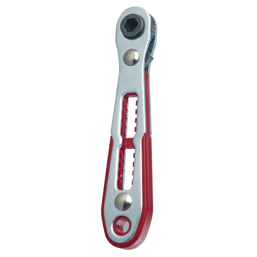 AntiSlip Grooved Handle Ratchet Wrench Durability Carbon Steel ...