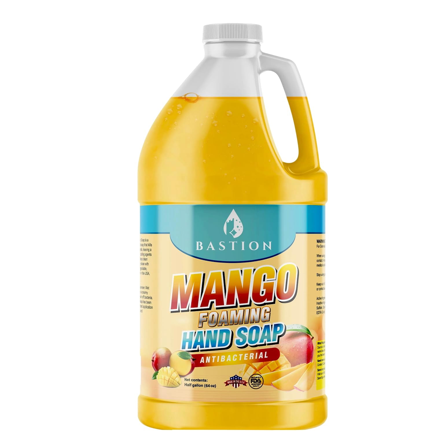 Antibacterial Hand Soap - TGF4 Mango Foaming Hand Wash - 1/2 Gallon (64 ...