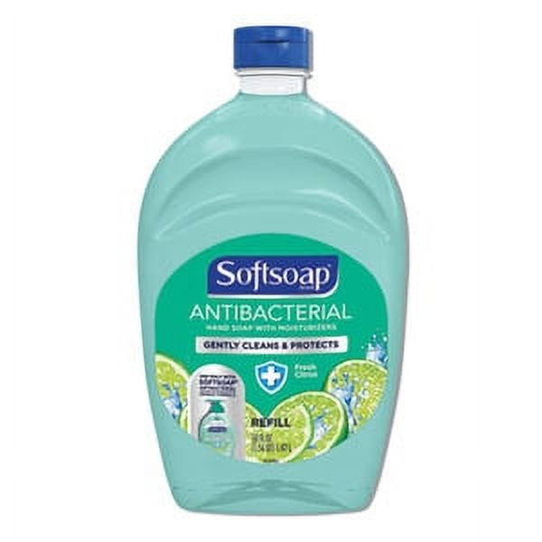 Softsoap Antibacterial Liquid Hand Soap Refills, Clean Scent, 50oz ...