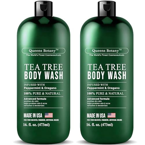 Antibacterial Tea Tree Oil Body Wash For Men & Women Remedy Soap Extra ...