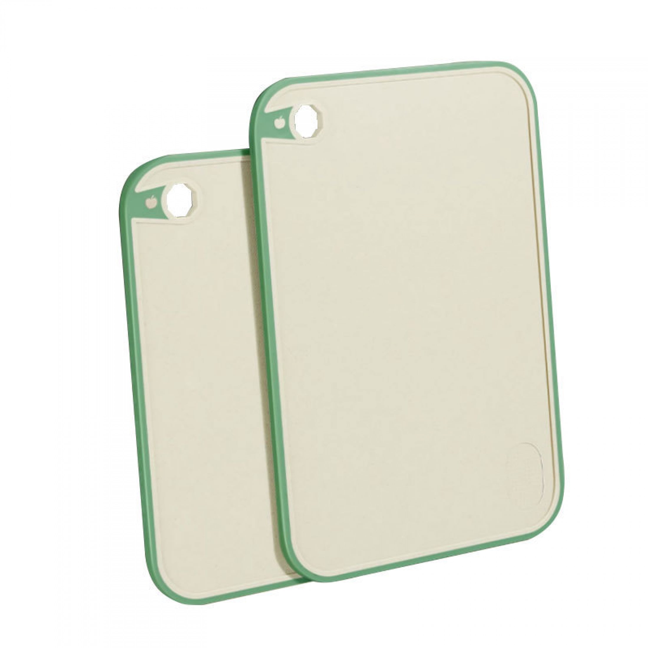 Antibacterial Wheat Straw Cutting Board Set 2-Piece Reversible for Raw ...