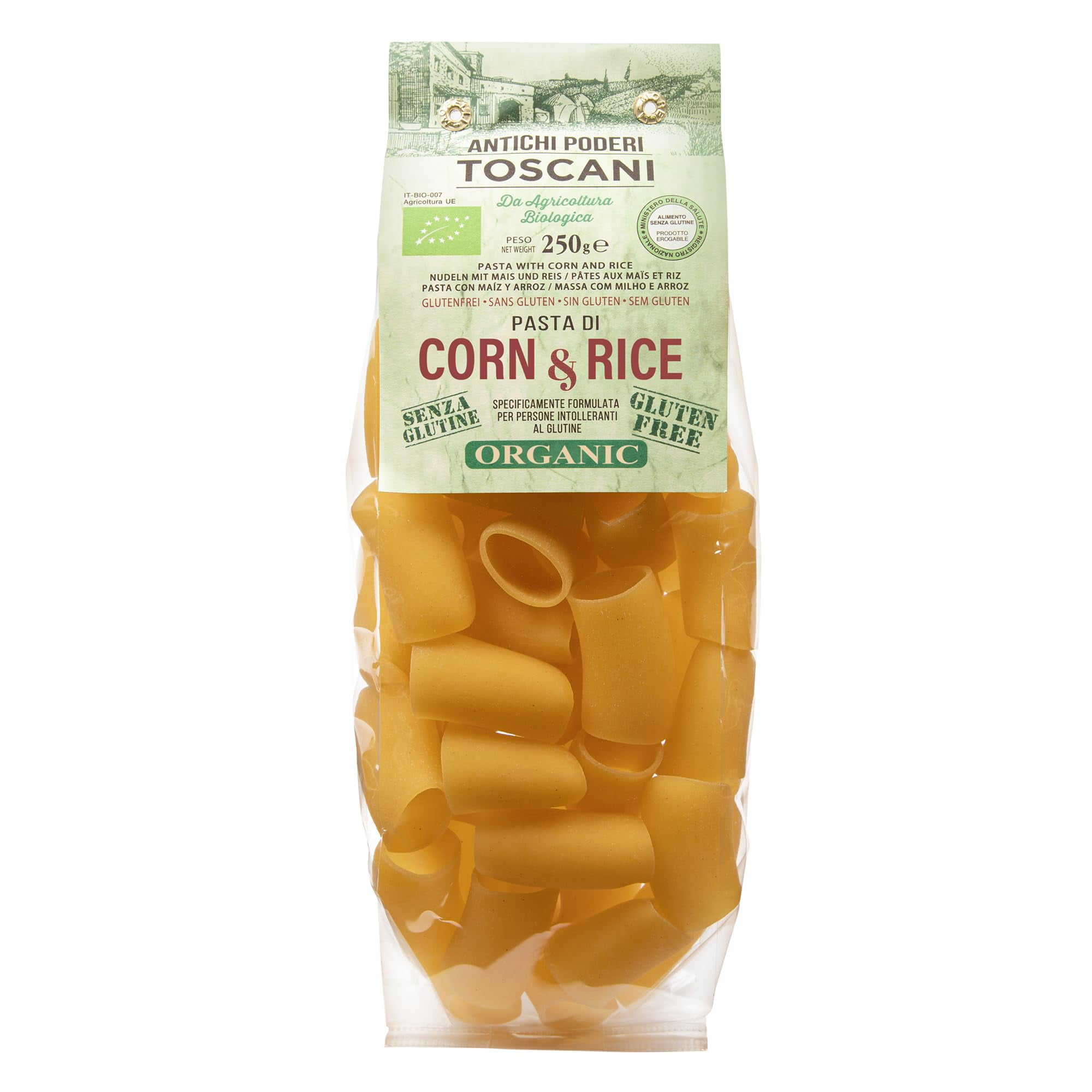 Antichi Poderi Paccheri Pasta - Organic Pasta Made from Corn and Rice ...