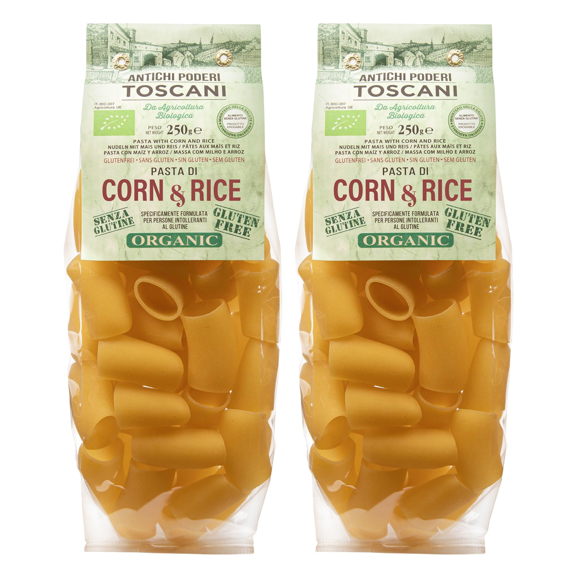 Antichi Poderi Paccheri Pasta - Organic Pasta Made from Corn and Rice ...