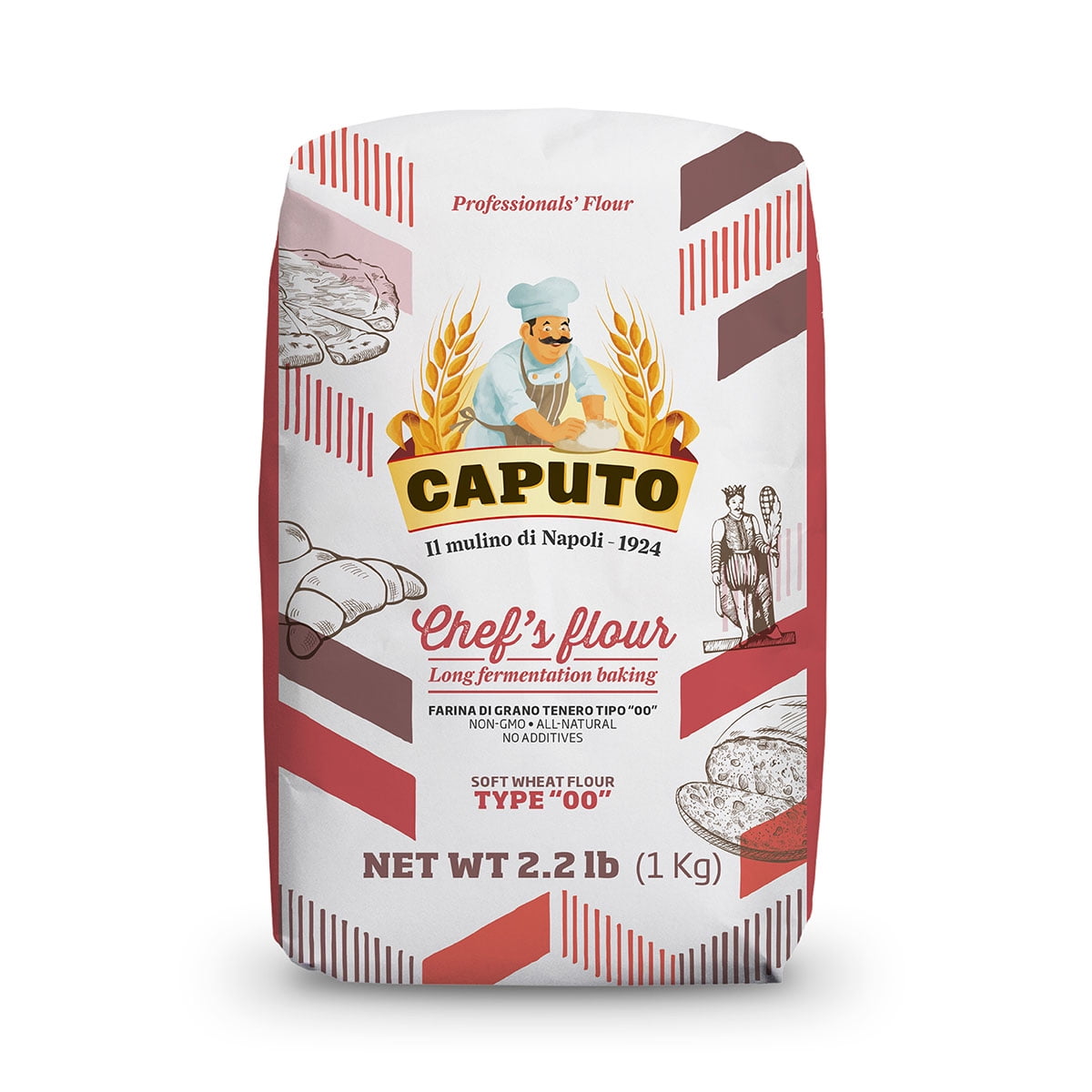 Antico Mulino Napoli Soft Wheat Flour Tipo 00 for pizza bread pasta ...