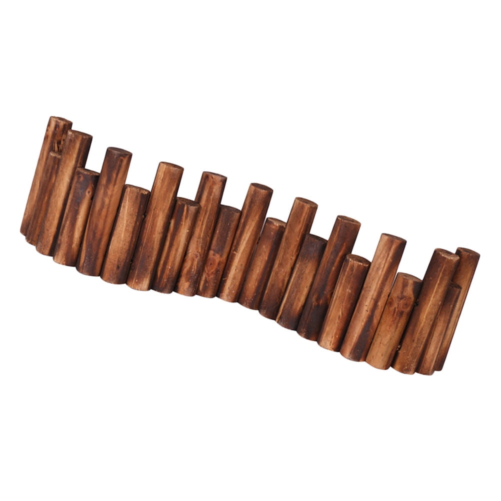 Anticorrosive Wood Fence Decor Wooden Pile Fence Partition Fences ...