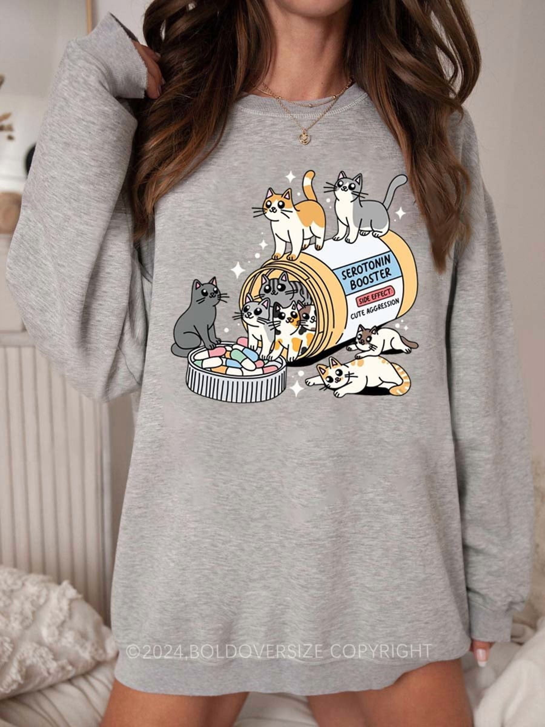 Antidepressant Cat T-Shirt - Walmart.com