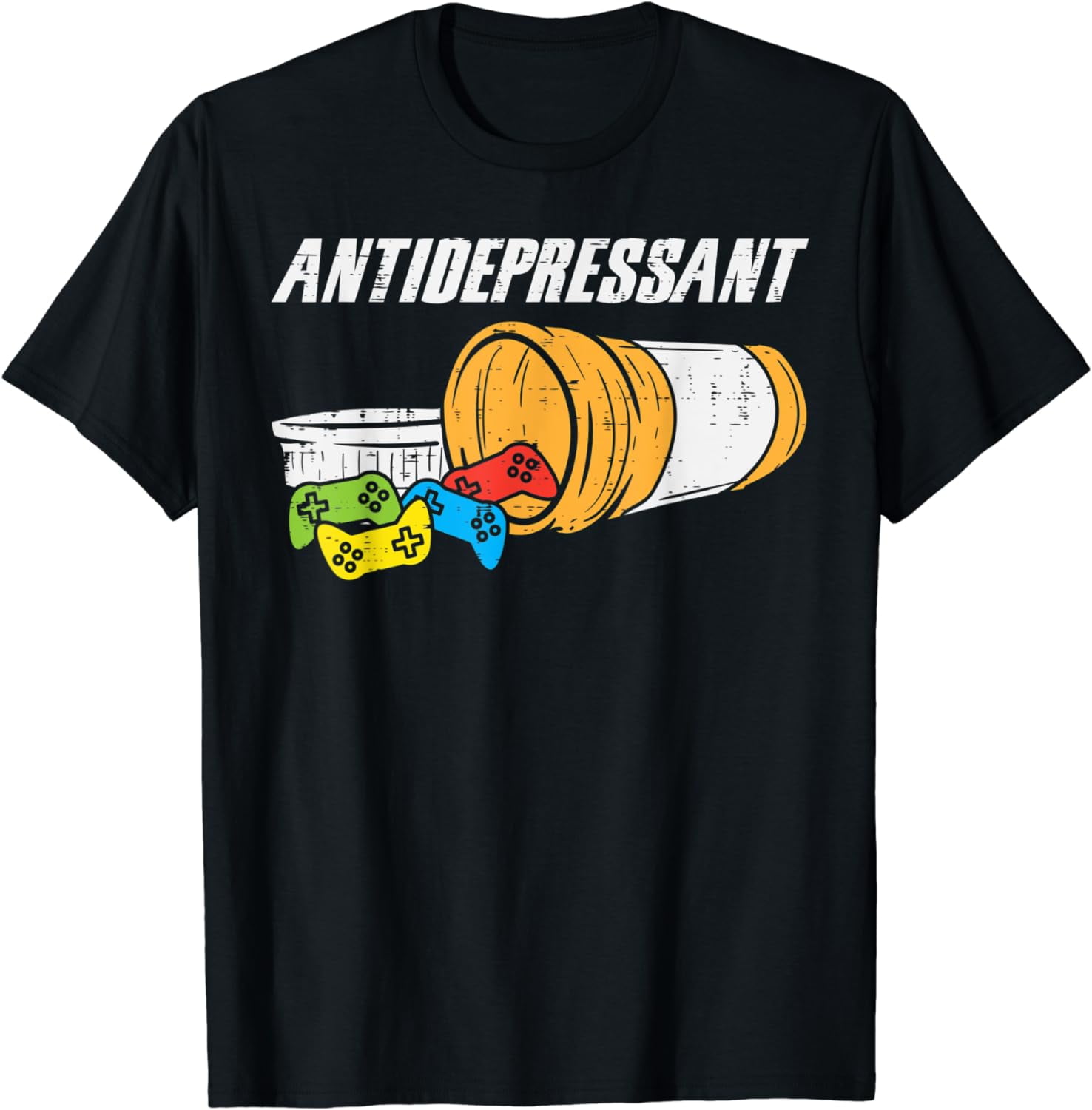 Antidepressant Game Controller Pills Funny Gaming Gamer Boy Summer ...