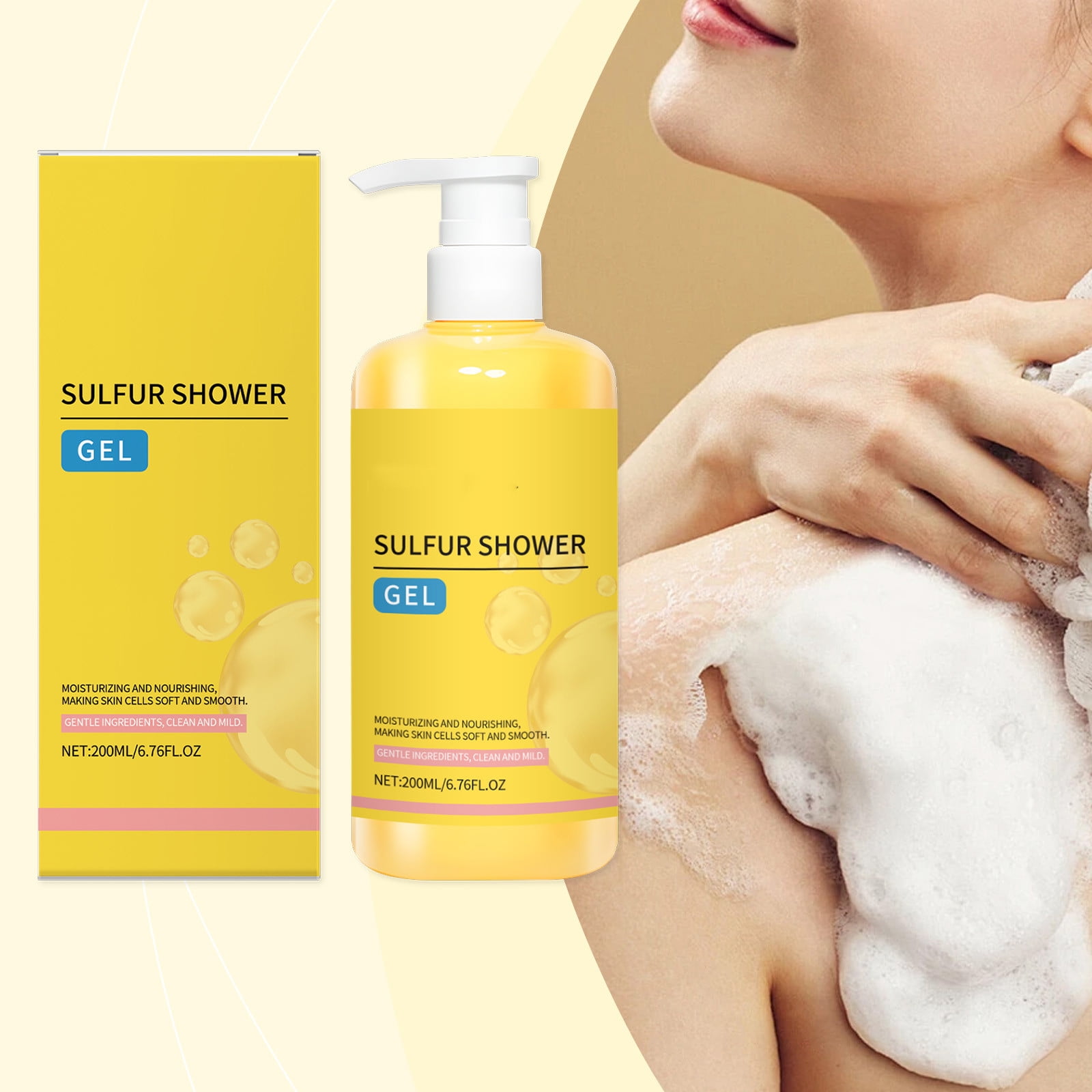 Antifungal Body Wash with Sulfur | Bath & Shower Gel Oil Control ...