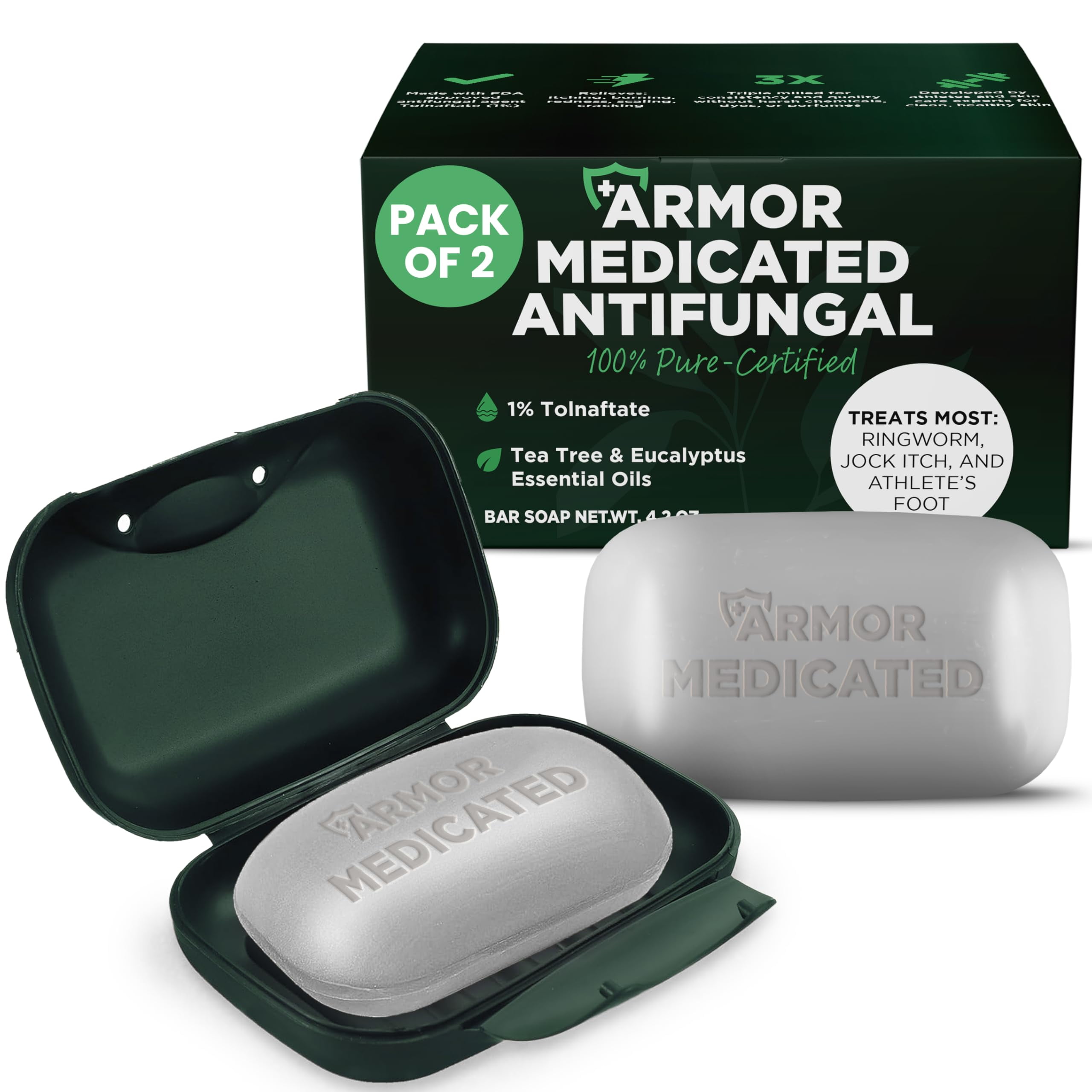 Antifungal Soap | Medicated VTF5 Jock Itch Treatment, Fights Ringworm ...