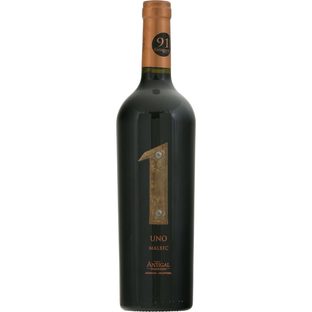 Antigal Uno Malbec Red Wine Argentina, 750 ml Bottle, 14% ABV - Walmart.com