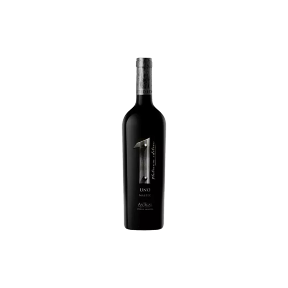 Antigal Uno Platinum Edition Dry Red Wines Malbec, 750 ml Glass Bottle ...