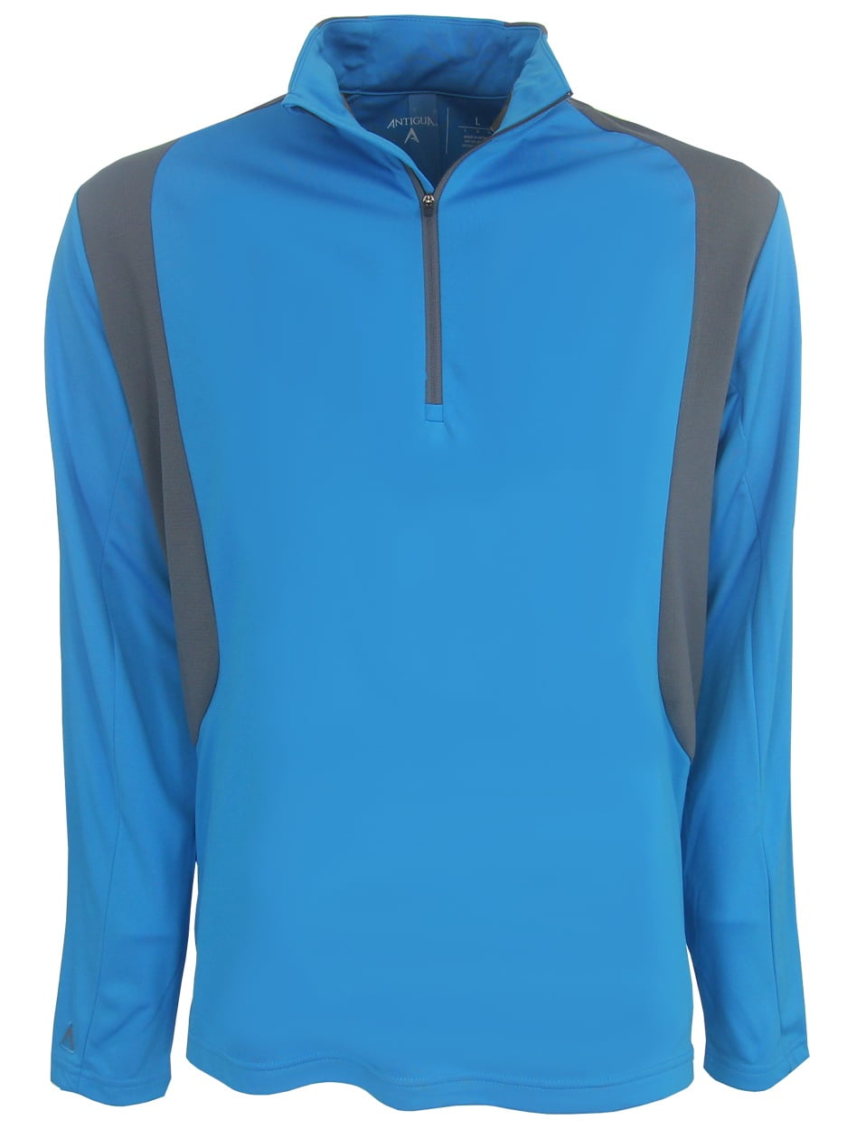 Antigua Golf Men's Delta 1/4-Zip Lightweight Pullover, X-Large Blue ...