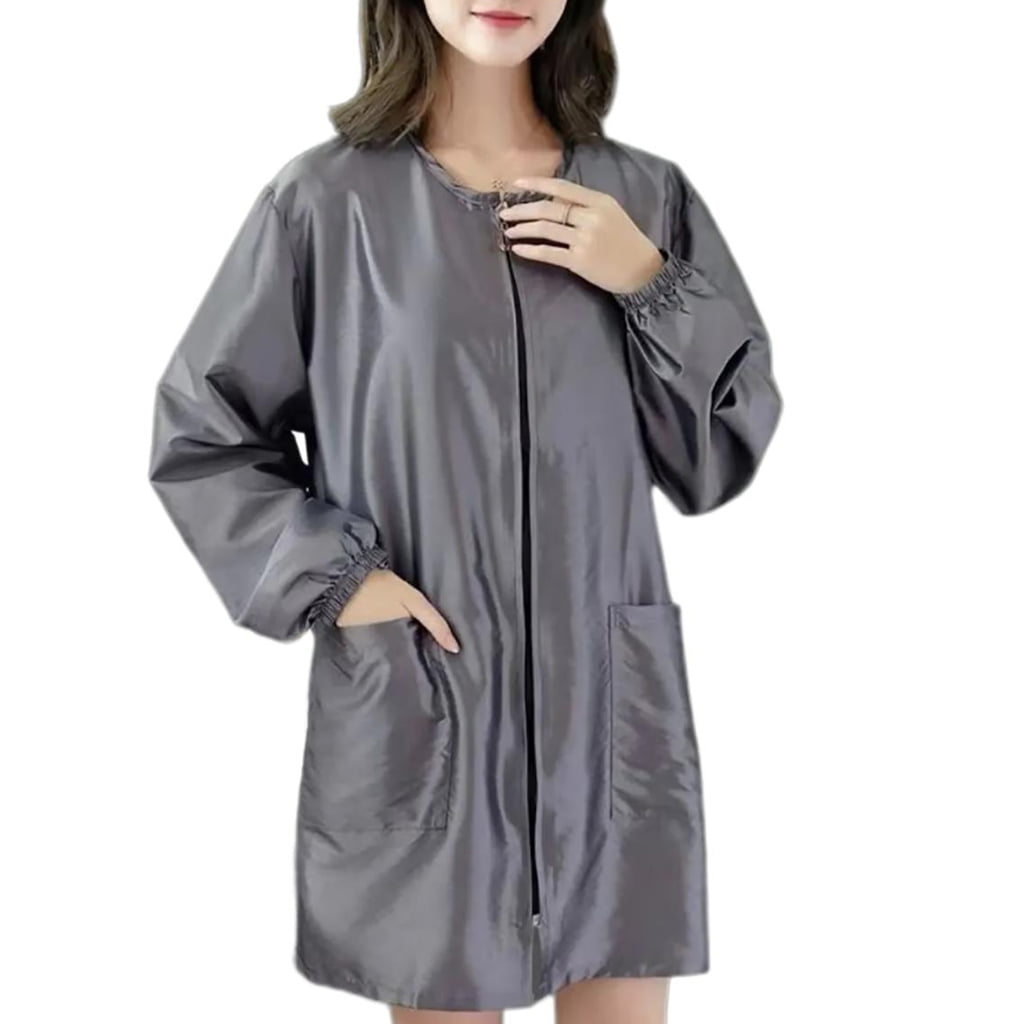 Antihair Hairdresser Smock Work Coat For Salon Spa And Pet Shop ...