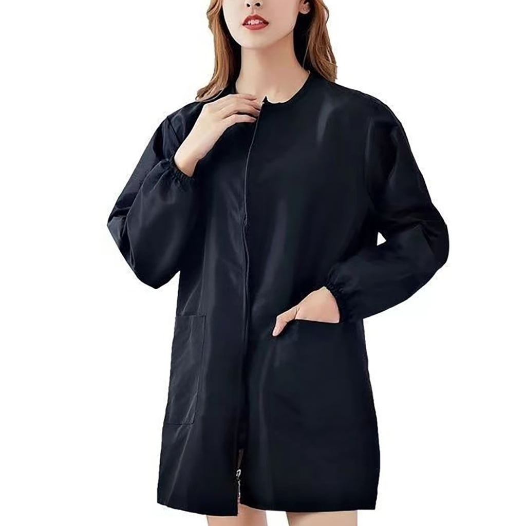 Antihair Hairdresser Smock Work Coat For Salon Spa And Pet Shop ...