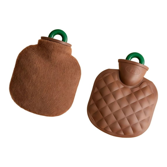 Antileak Knitted Plush Cover Hot Water Bottle For Winter Warmth Heat ...