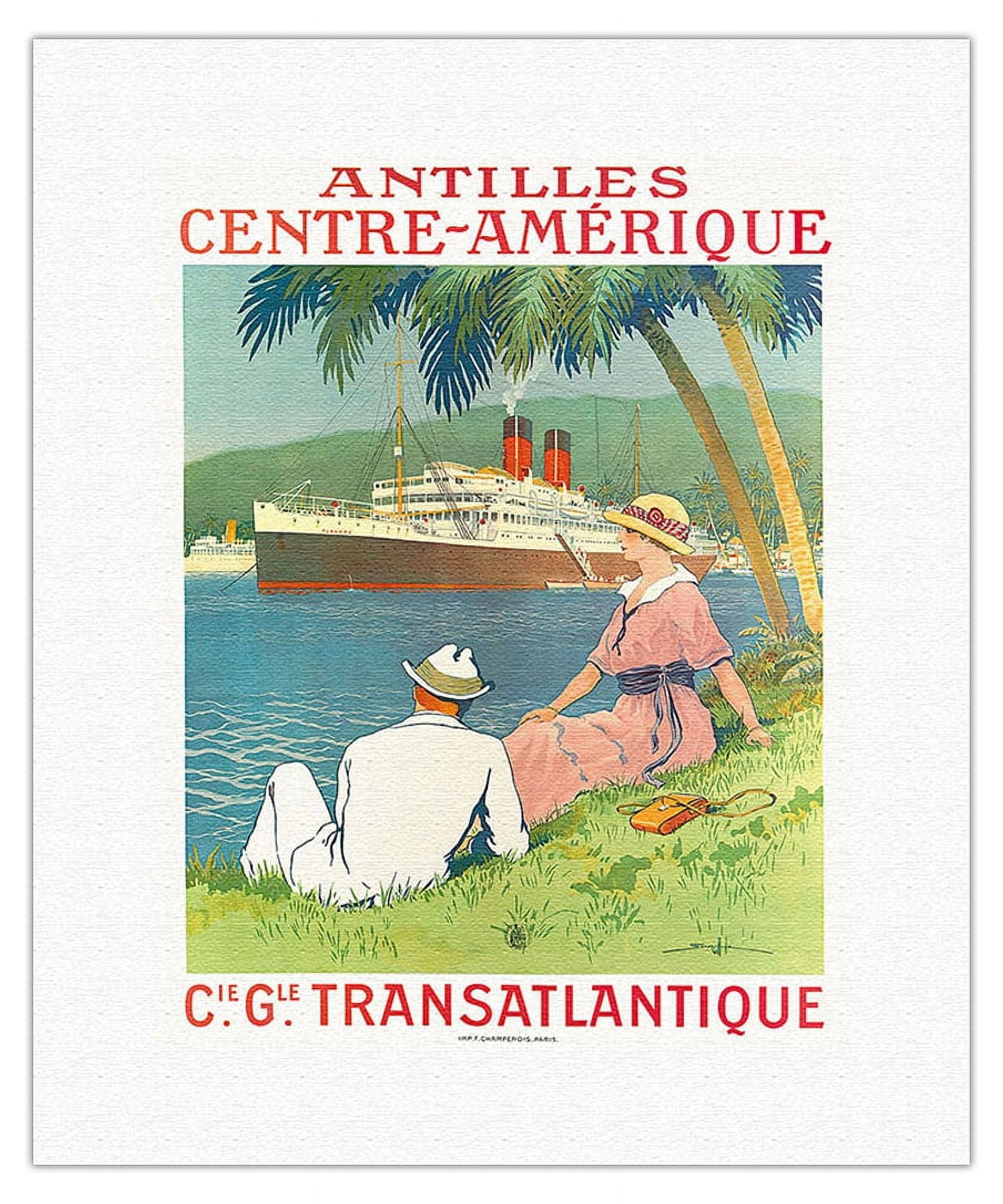 Antilles Central America - (CIE GLE) (French Line) - SS Flandre Cruise ...