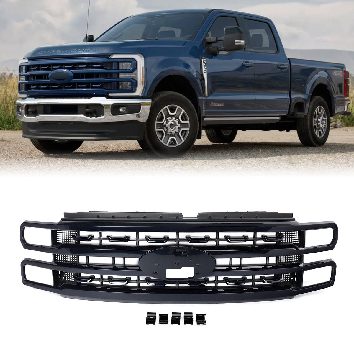 Antimatter Blue For 2023-2025 Ford F-250 F-350 Super Duty Front Upper ...