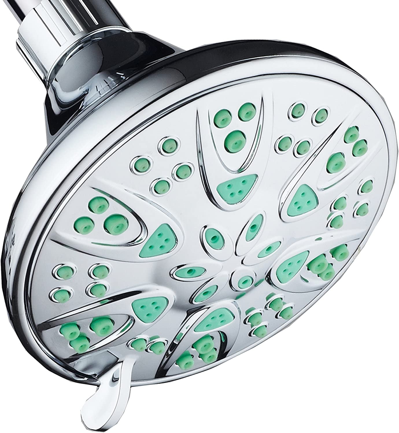Antimicrobial – Anti-Clog High-Pressure 6-Setting Shower Head with ...