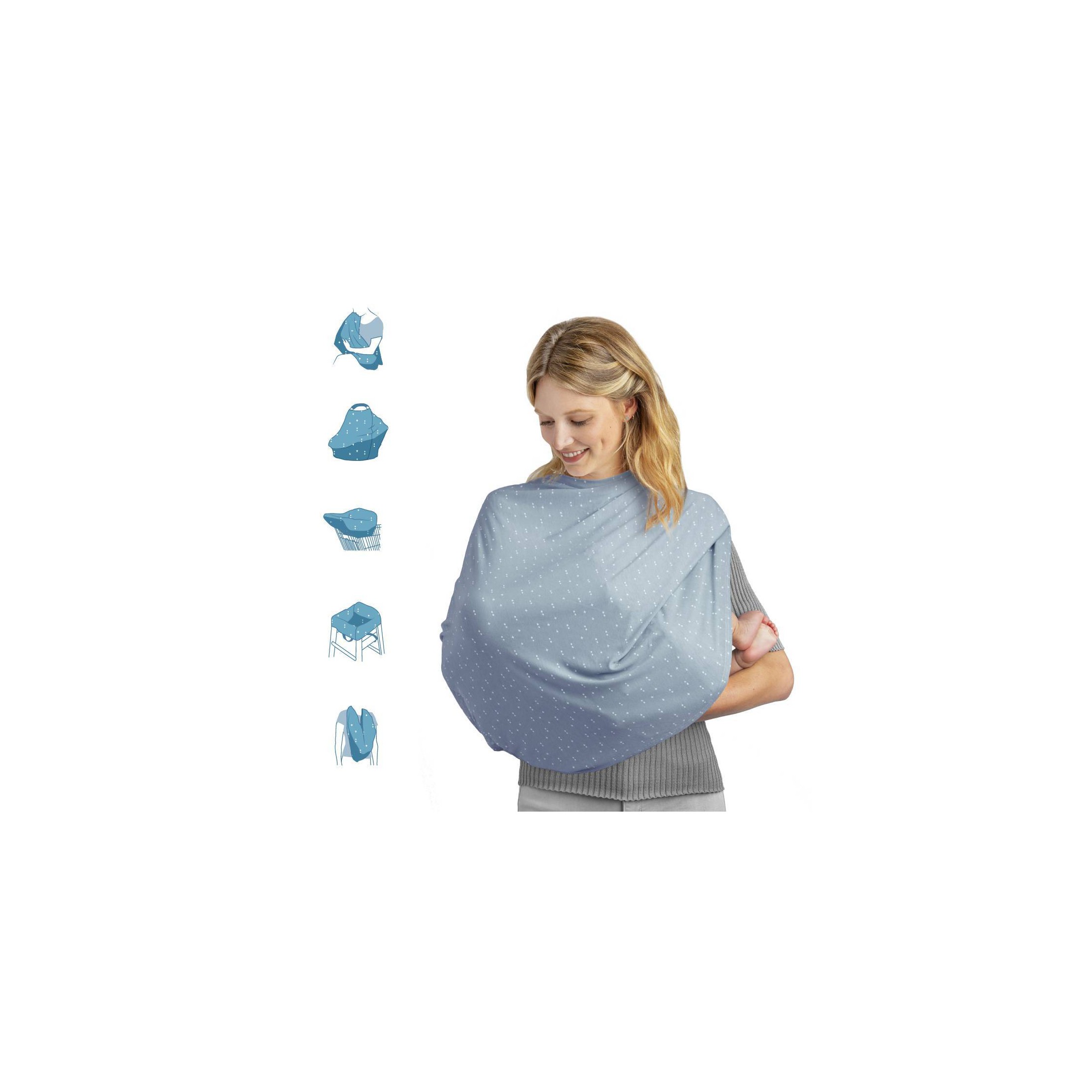 Antimicrobial Multi-Use 5-in-1 Nursing cover - Hipsteria Dots - Walmart.com