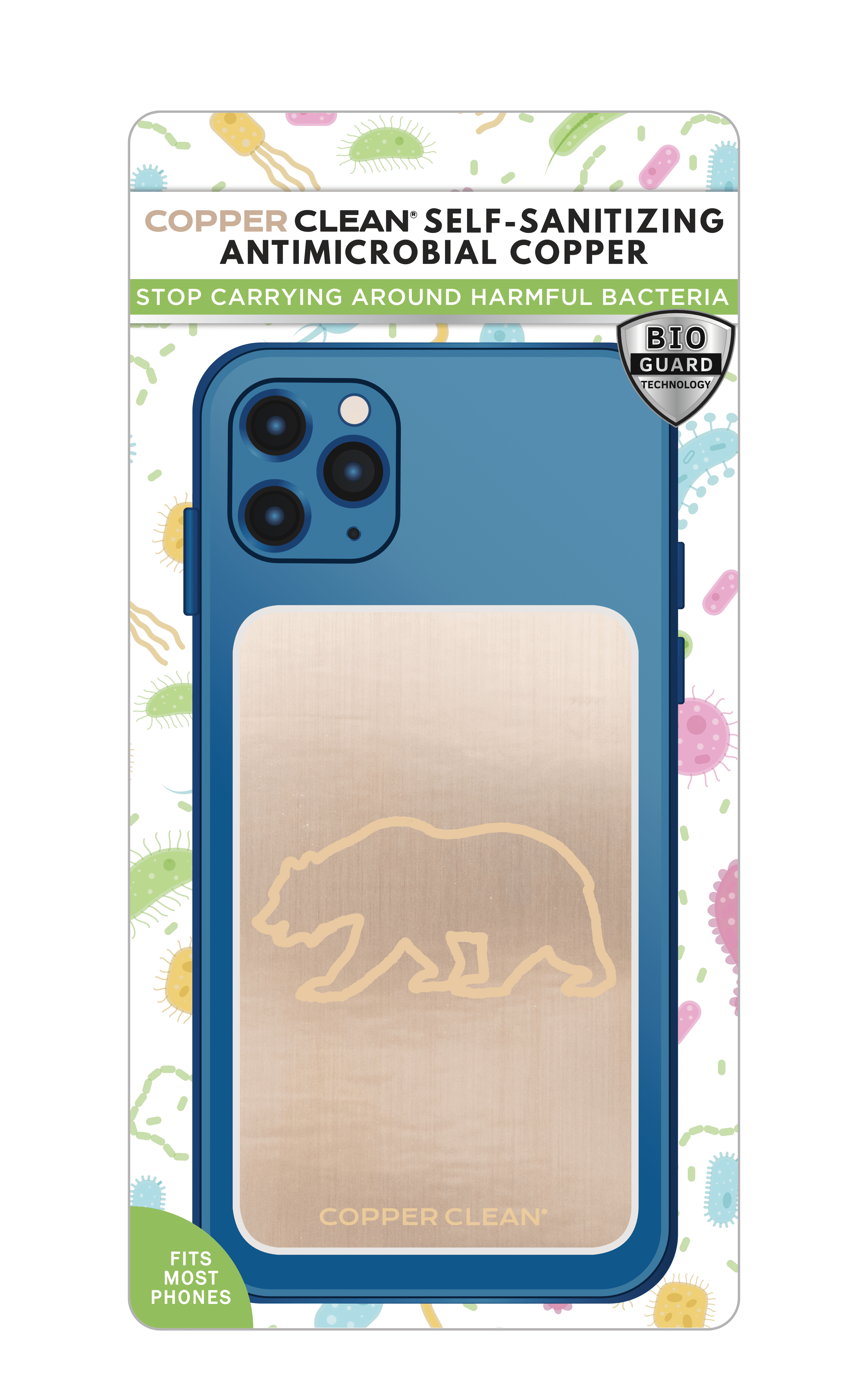 Antimicrobial Phone Patch with Engraved Designs, Bear - Walmart.com