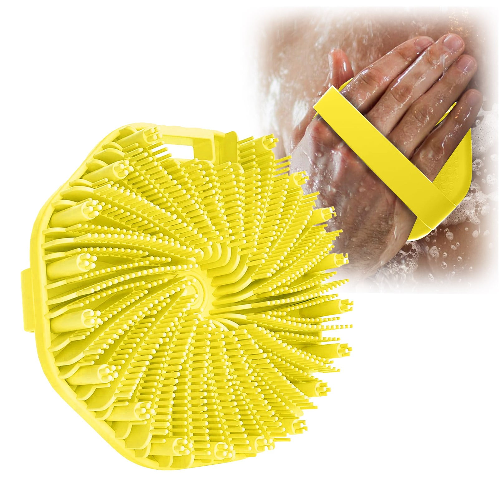 Antimicrobial Silicone Body Scrubber, Exfoliating Body Scrubber Shower ...