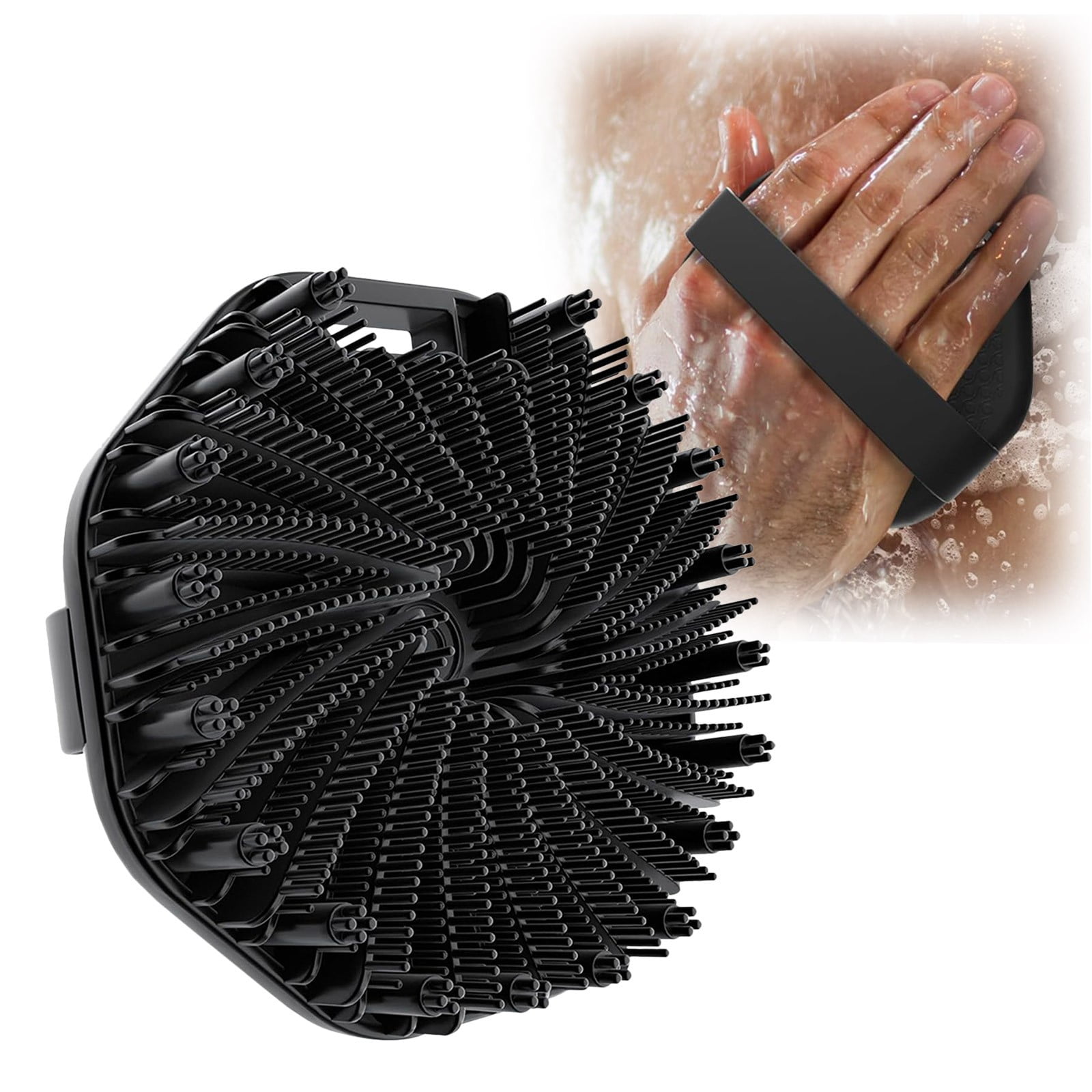 Antimicrobial Silicone Body Scrubber, Exfoliating Body Scrubber Shower ...