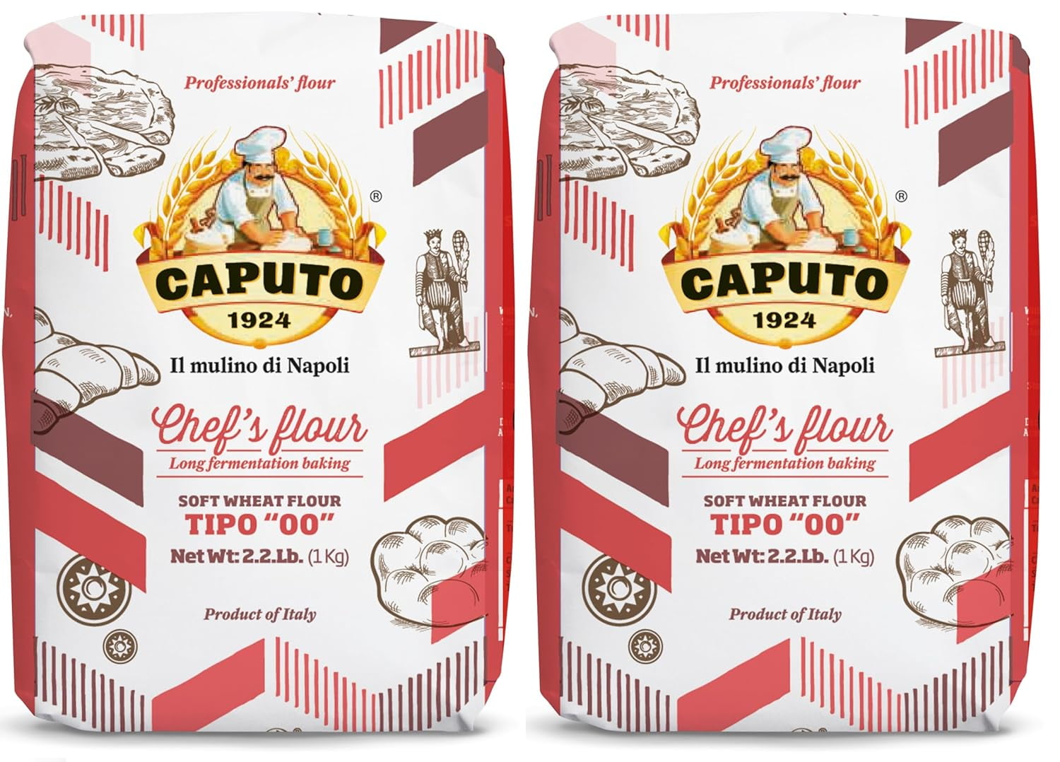 Antimo Caputo Chefs Flour - Italian Double Zero 00 - Soft Wheat for ...