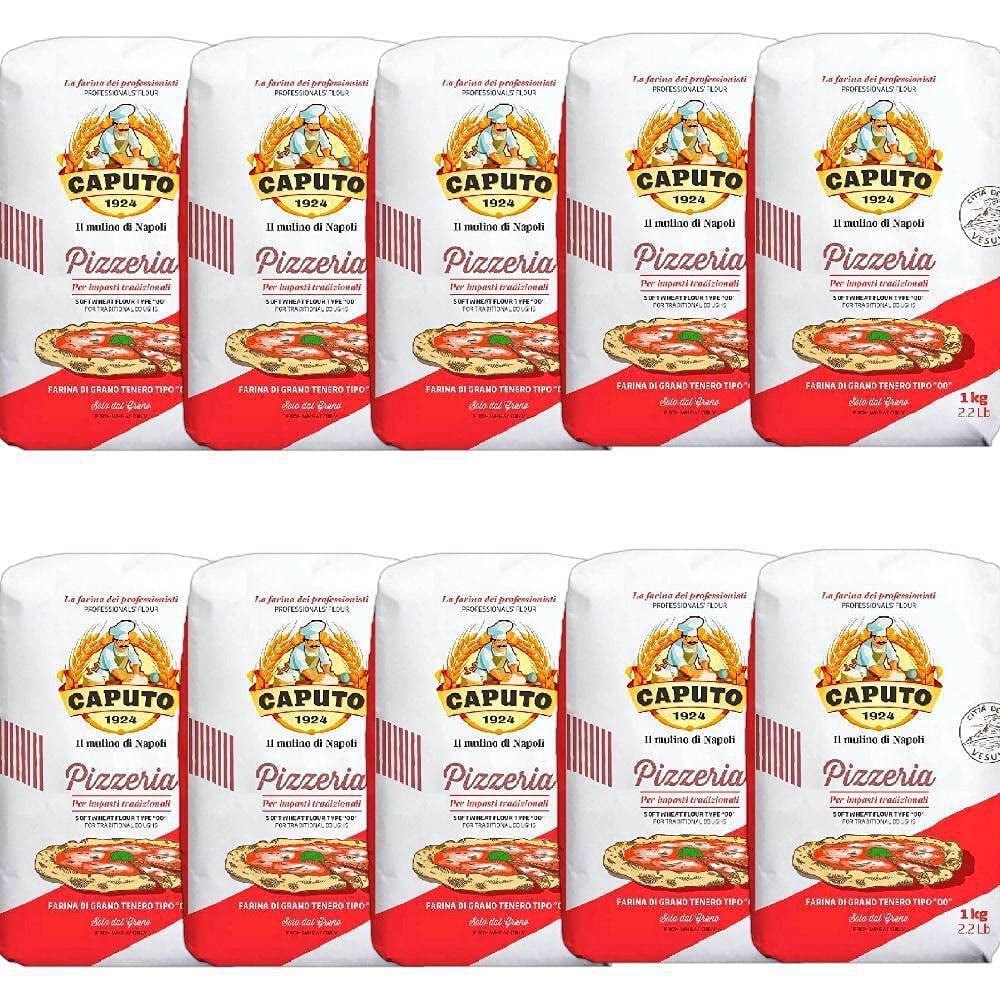 Caputo Pizzeria Blue 00 Italian Flour, 2.2 lbs Each, Case of 10, Ideal ...