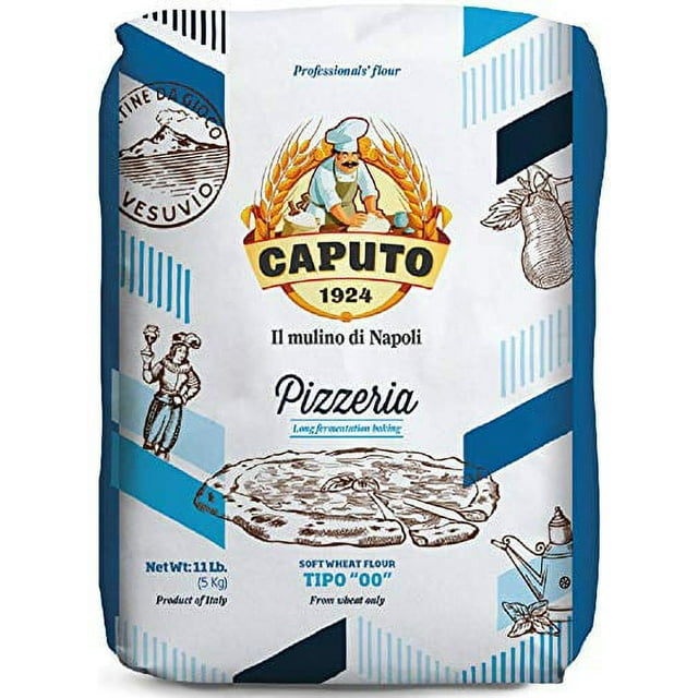 Antimo Caputo Pizzeria Flour Blue, 176 Ounce (11 Pound) Bag - Walmart.com