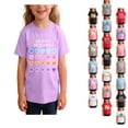 Antinious Boys Girls Print Soft Short Sleeve Round Neck School Uniform ...