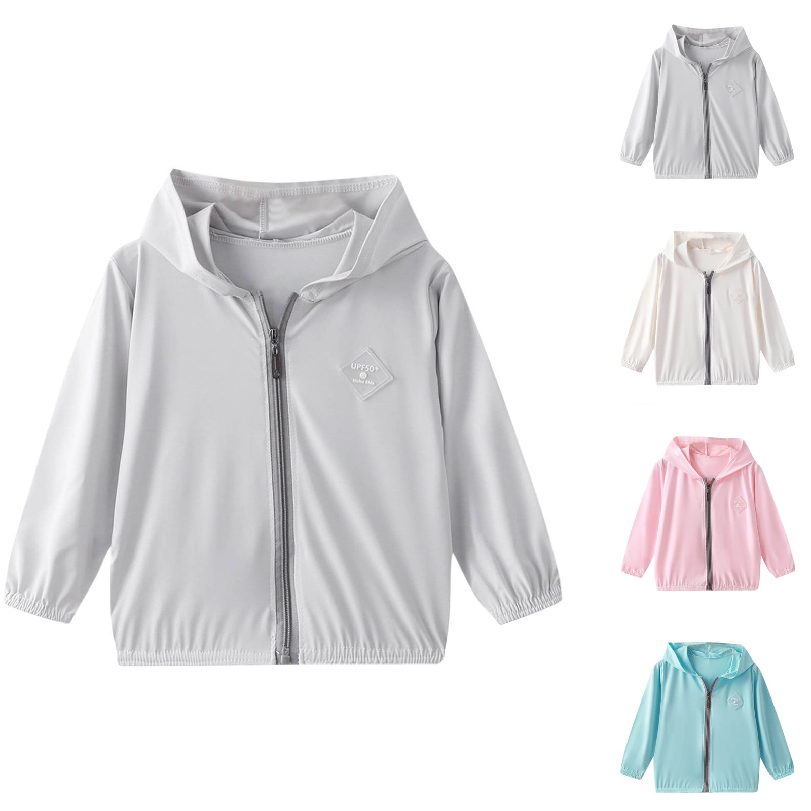 Antinious Fall Winter Savings Toddler Girls Solid Color Outerwear Coat Lightweight Long Sleeve ...