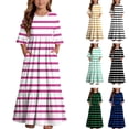 Antinious Girls Print Round Neck Ruffle Sleeve Comfortable Fashion ...