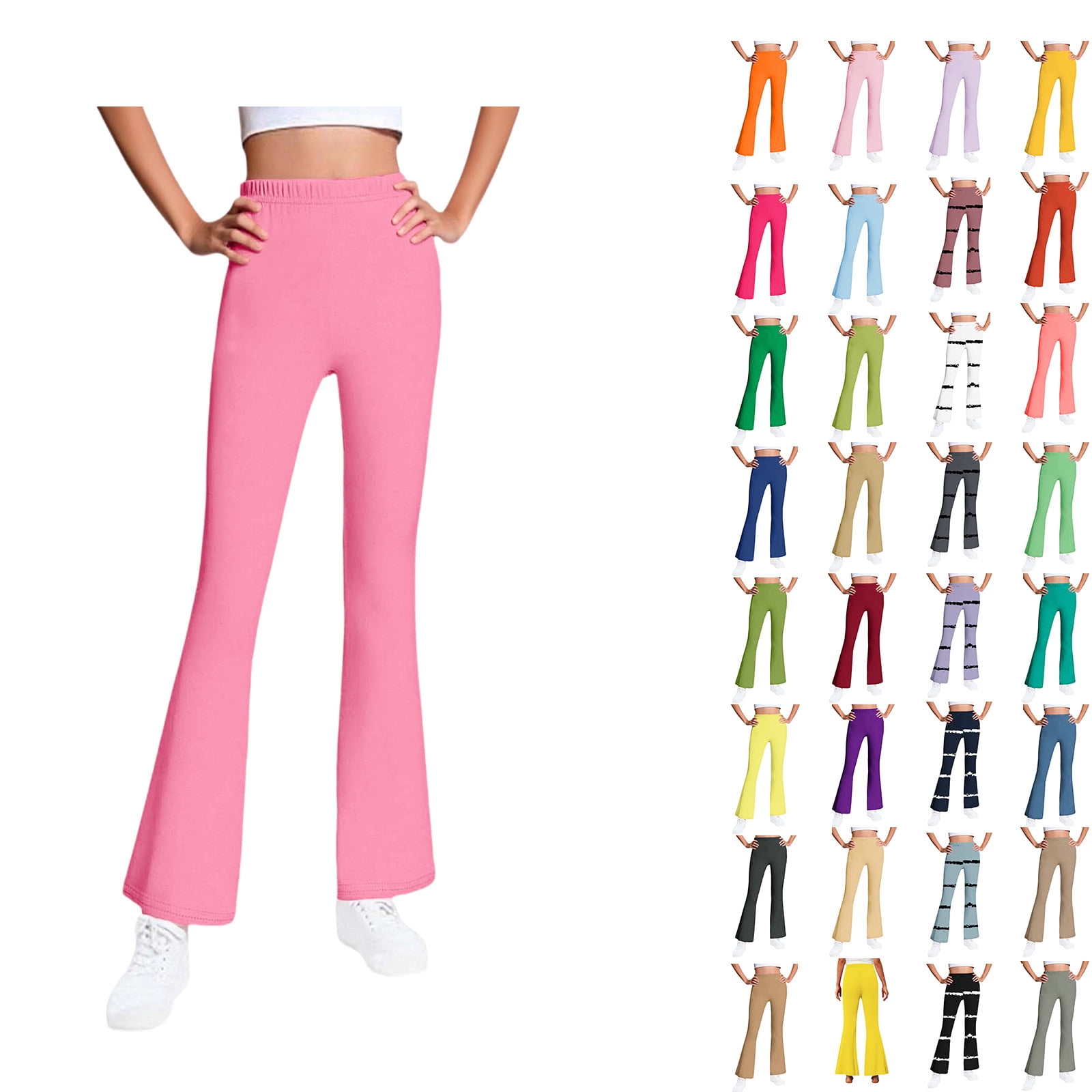 Antinious Girls Winter Solid Thicken Elastic Waist Soft Loose Versatile ...