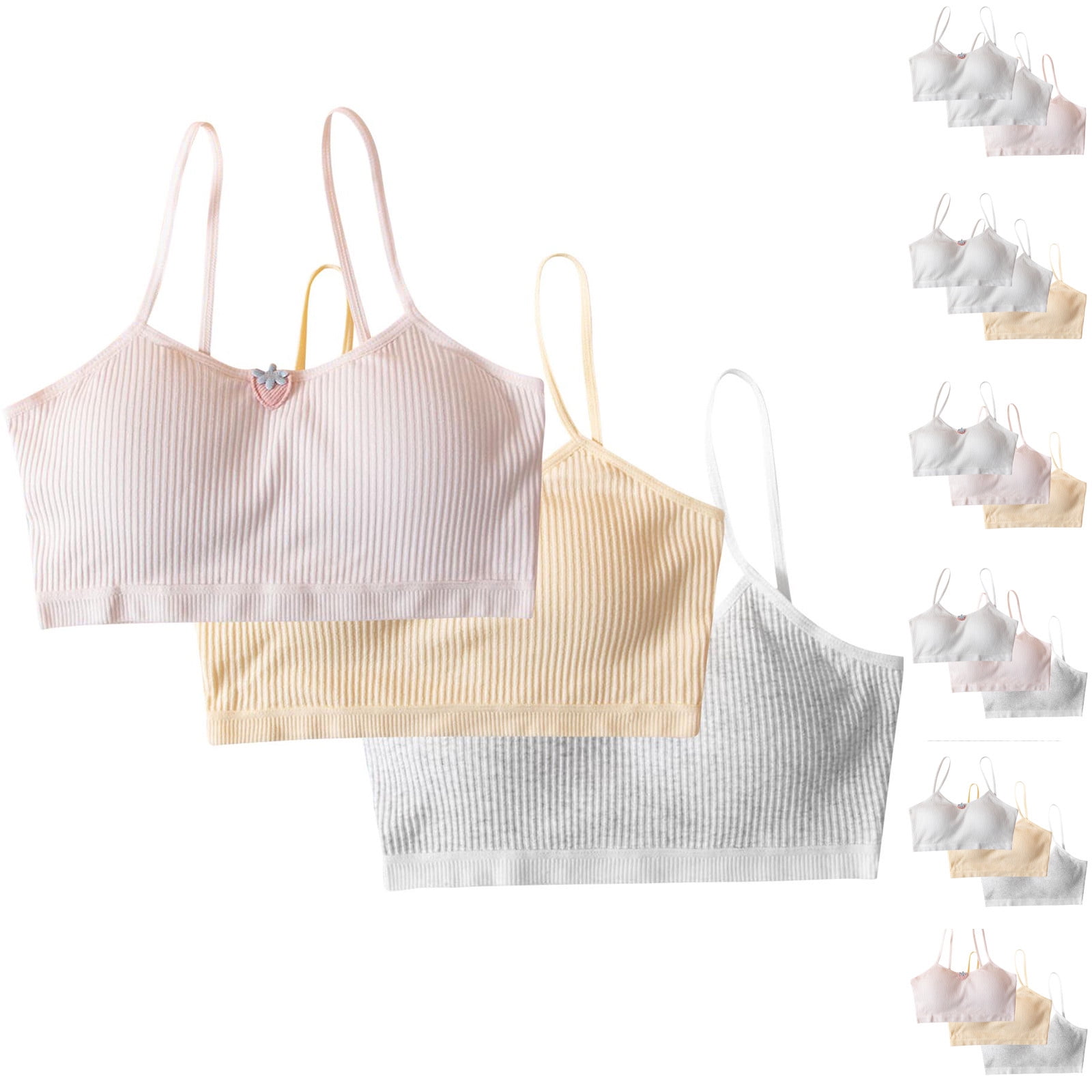 Antinious Kids Girls Stretchy Bralette Designed for Casual And ...