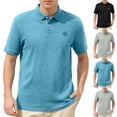 Antinious Men Button Collar Short Sleeve Loose Oversized Casual ...